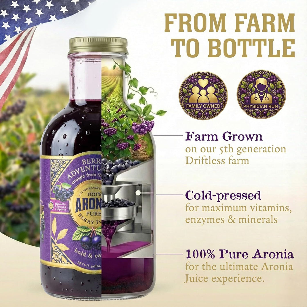 Viroqua Aronia | Aronia Berry Juice | A Berry Adventurous Co.